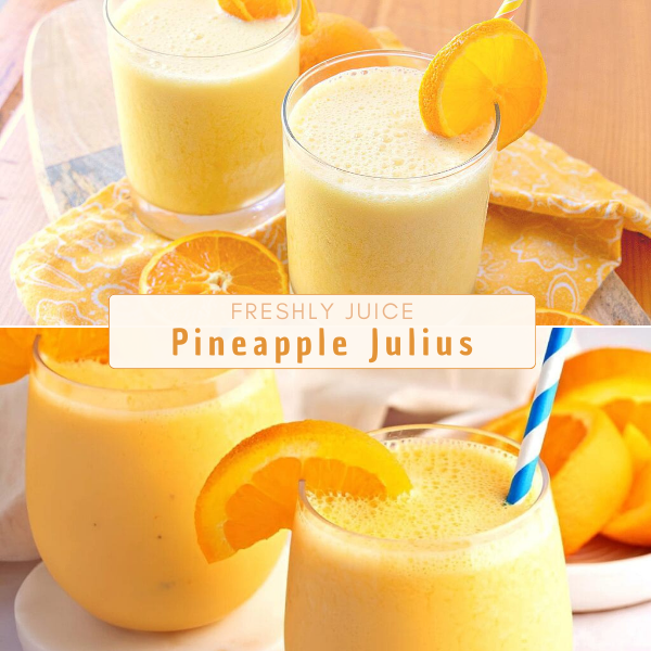 Homemade Pineapple Julius - AMERICAN RECIPE